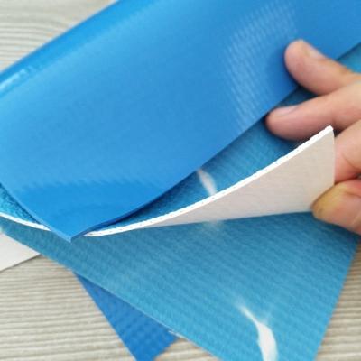China Family Swim Pool Pvc Plastic Sheet in No Toxic Blue Sea Color with Reinforced Inside and Stone Design for sale