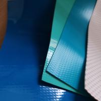 China Concrete Swimming Pool Waterproofing Material Solution 2.05m Width Blue Mosaic Color PVC Liner with Water Ripple Design for sale