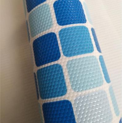 China Anti-slip PVC Rolls and Waterproof Membrane for Swimming Pool Liner in 20m 30m or Customized Length PVC Plastic for sale