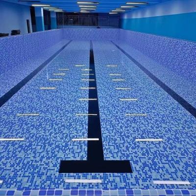 China Polyvinyl Chloride Mosaic PVC Liner for Swimming Pool Width 1.65m 1.83m 2.00m or Customized Pool Lane Line and Material for sale