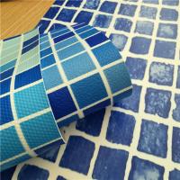 China ISO9001/14001 Certified Vinyl Liner for Swimming Pool 1.4m Width Water Ripple Pattern 0.7mm Thickness for sale