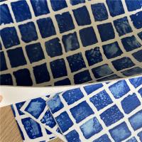 China Customized 2000gsm 60mil Mosaic PVC Membrane for Swimming Pool 1.65m Wide Pool Liner 1.2mm Thickness for sale
