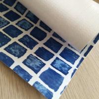 China 20m 25m or Customized Length Mosaic Blue PVC Membrane Liner for Inground Swimming Pool Inside Polyester Reinforced for sale