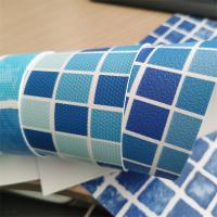 China Chinese Design Style UV Resistant PVC Pool Membrane Rolls for Swimming Pool 20m 25m or Customized Length for sale