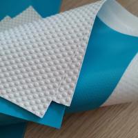 China Polyester Reinforced 1.5mm PVC Waterproof Membrane for Customized Anti-Slip Pool and Pond Liner for sale
