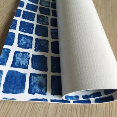 China 60 Mil Mosaic Vinyl Pool Liner PVC Fabric Plastic Sheeting Rolls Made of PVC Membrane for Inside Polyester Reinforced PVC for sale