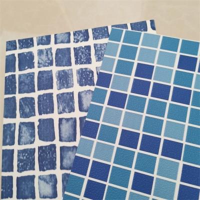 China ISO9001/14001 Certified 1.5mm PVC Pool Liner in Mosaic Color for Swimming Pools Certificate ISO9001/14001 Length 20m 25m 50m 60m for sale