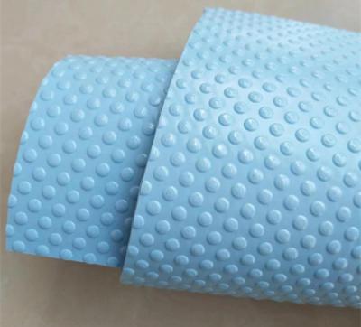 China Customized Baby Blue Ant slip PVC Pool Liner Waterproof Membrane Poly Vinyl Chloride Plastic Film Sheeting UV Resistance for sale