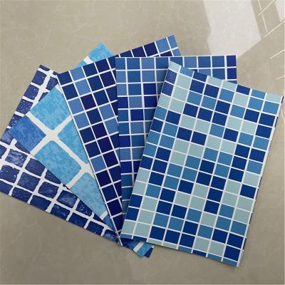 China Mosaic Pool Liner Swimming Pool Liner 2mm Anti-UV Overlay Swimming Pool Liner for sale