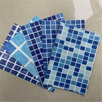 China Pool Vinyl Liner Swim Pool Liner 27ft Round Grey Customized Mosaic PVC Swimming Pool Liner Supplier for sale