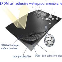 China Excellent EPDM Rubber Roofing Waterproof Membrane for Construction, EPDM Coiled Rubber Waterproof Membrane for sale