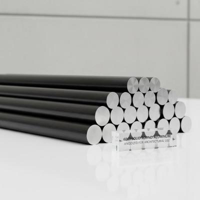 China 6063 Solid Round Aluminum Rod Anodized For Architectural Use With ±0.1mm Tolerance for sale