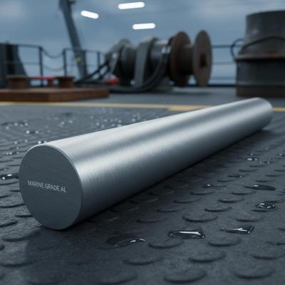 China Marine Grade Corrosion Resistant Lightweight Round Aluminum Bar High Thermal Conductivity For Offshore Equipment for sale