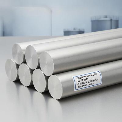 China 3003-H14 Manganese Alloy Round Aluminum Bar ASTM B221 for Chemical Equipment and Storage Tanks for sale