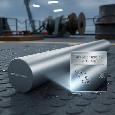 China 6101-T6 Round Aluminum Bar 55% IACS Electrical Conductor High Strength Alloy For Substation Bus Bar Applications for sale