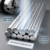 China 6262-T9 Round Aluminum Bar Free Cutting Anodizable Al-Mg-Si Alloy For Hydraulic Fittings Fasteners Marine Hardware for sale