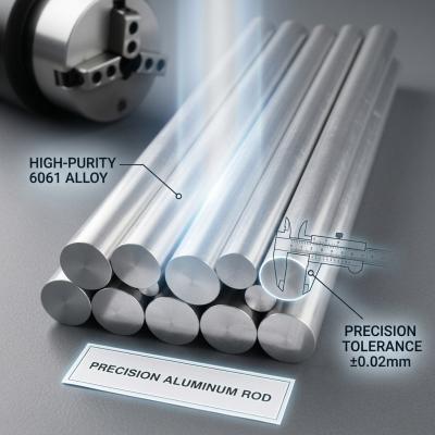 China 6262-T9 Round Aluminum Bar Free Cutting Anodizable Al-Mg-Si Alloy For Hydraulic Fittings Fasteners Marine Hardware for sale
