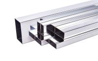 China Slit Edge Stainless Steel Rectangular Tube 5*5-150*150 Mm Sliver for sale