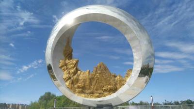 China Customized Mirror Polish Stainless Steel Sculpture 4000mm for Garden Park Decoration for sale