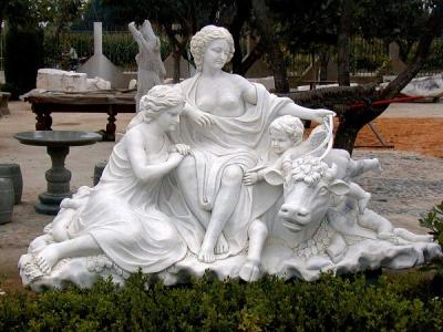 China Family marble sculpture for sale
