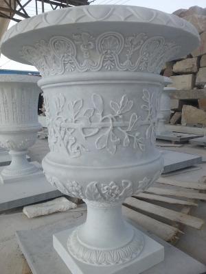 China Large Stone Flowerpot for Garden Decorative Planter 60cm Diameter for sale