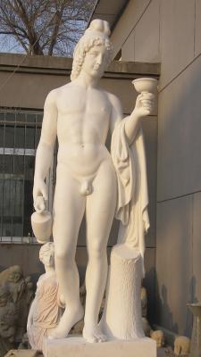 China Marble Garden Sculpture Western Man Statue for Home Decoration 60cm Height for sale