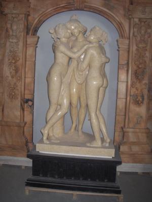 China Three grace lady sculptures / garden Decoration Sculpture for sale