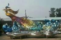 China Custom Stainless Steel Sculpture Laser Cut Metal Art with Painting 1 Piece MOQ for sale
