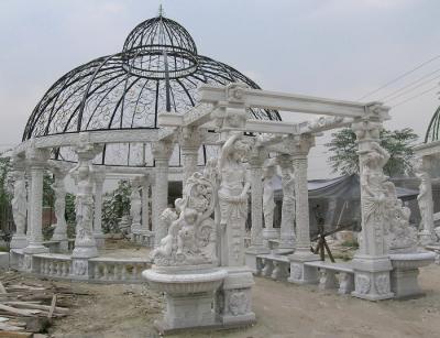 China Natural Stone Garden Gazebo Durable Outdoor Patio Structure 10x10 ft for sale