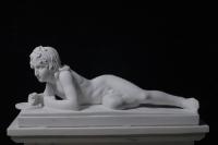 China Custom Replica Art Marble Sculpture Life Size Natural Stone for Artist Decoration for sale