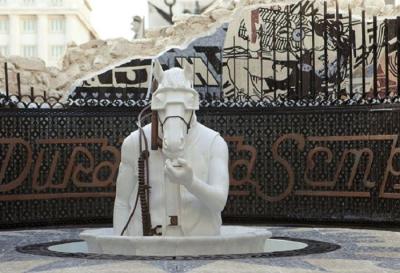 China white marble sculpture for western customer for sale