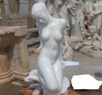 China Custom Marble Sculpture Project Life Size Polished White Marble Statue by Famous Sculptor for sale