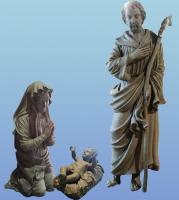 China Custom Life Size Jesus Bronze Sculpture Outdoor Black Patina Finish 6 Feet for sale