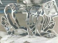 China Mirror Polished Stainless Steel Sculpture H530mm 316L for Art Studio Custom for sale
