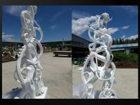 China Customized Abstract Casting Bronze Sculpture Garden Art 8 Feet Tall China Supplier for sale