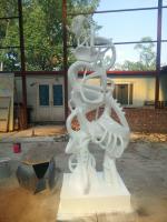 China Customized Abstract Casting Bronze Sculpture Garden Art 8 Feet Tall China Supplier for sale