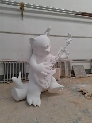China Custom 3D Printed Foam Mold for Bronze Sculpture Casting 8 Feet for sale