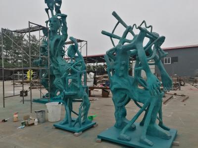 China Customized Bronze Sculpture for Exhibition 8ft Height Patina Finish China Supplier for sale