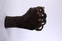 China Patina Knuckle Hand Bronze Sculpture 255cm for American Art Studios Customizable for sale