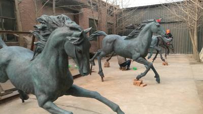 China Custom Bronze Horse Sculpture Patina Finish 10ft Outdoor Statue for Artist Sculptor for sale