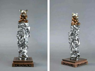 China 316L Stainless Steel Mirror Finish Sculpture 1500mm Custom Artist Metal Art for sale