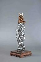 China 316L Stainless Steel Mirror Finish Sculpture 1500mm Custom Artist Metal Art for sale