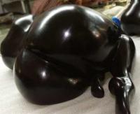China Custom Bronze Sleeping Lady Sculpture 40cm for Artist Decorative Garden Statue for sale