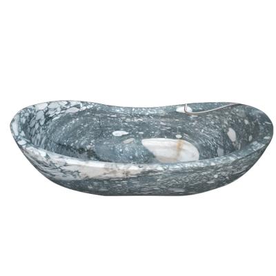 China Natural Marble Bathtub 1800x800mm Hand Carved Stone Bath for Luxury Bathroom for sale