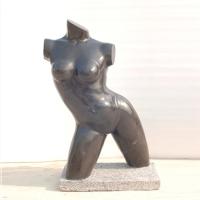 China Classic Nude Lady Abstract Marble Sculpture H183cm Custom Stone Carving for Garden Decoration for sale