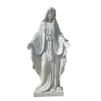 China Marble Jesus Walking Out Tombstone Christian Statue 200cm Customizable Stone Sculpture for sale