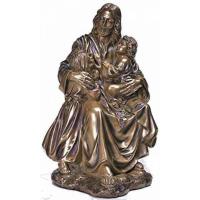 China Custom Bronze Garden Sculpture Jesus and Children 150cm Patina Finish for sale