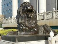China Large Outdoor Sitting Lions Bronze Sculpture 280cm Customized Bronze Statues China Supplier for sale