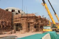 China Large Red Sandstone Sculpture Project Custom Size 10000mm China Stone Carving Supplier for sale