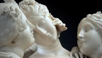 China Hand Carved Marble Three Graces Statue 190cm for Art Gallery Decoration for sale